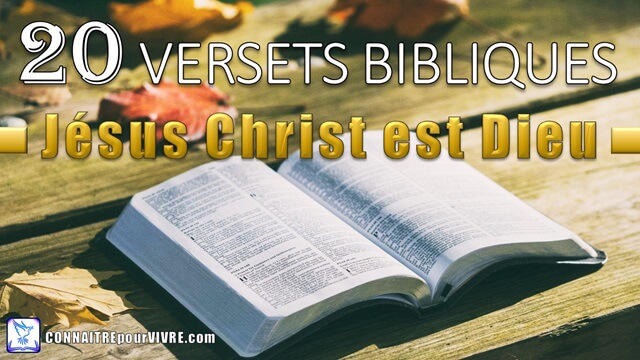 Jesus Christ est-il Dieu? 20 versets bibliques qui disent que Jésus ...