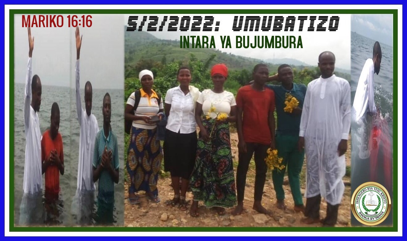 Amashimwe n’impundu mw’ijuru: Umubatizo mu Ntara ya Bujumbura. – Ihanga ...