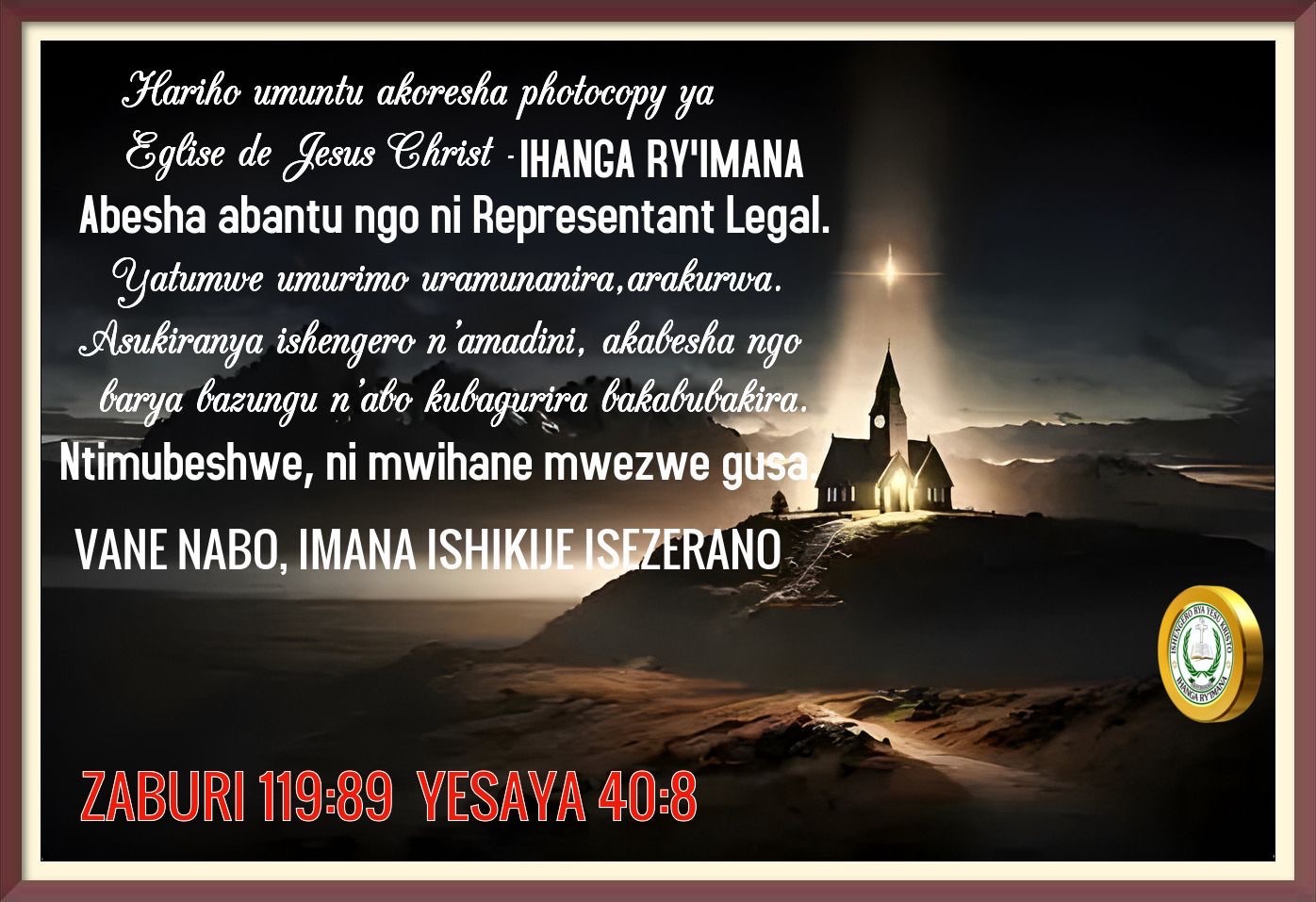 Abahenzwe ngo abazungu baje kubagurira amatongo babubakire amasengero ...